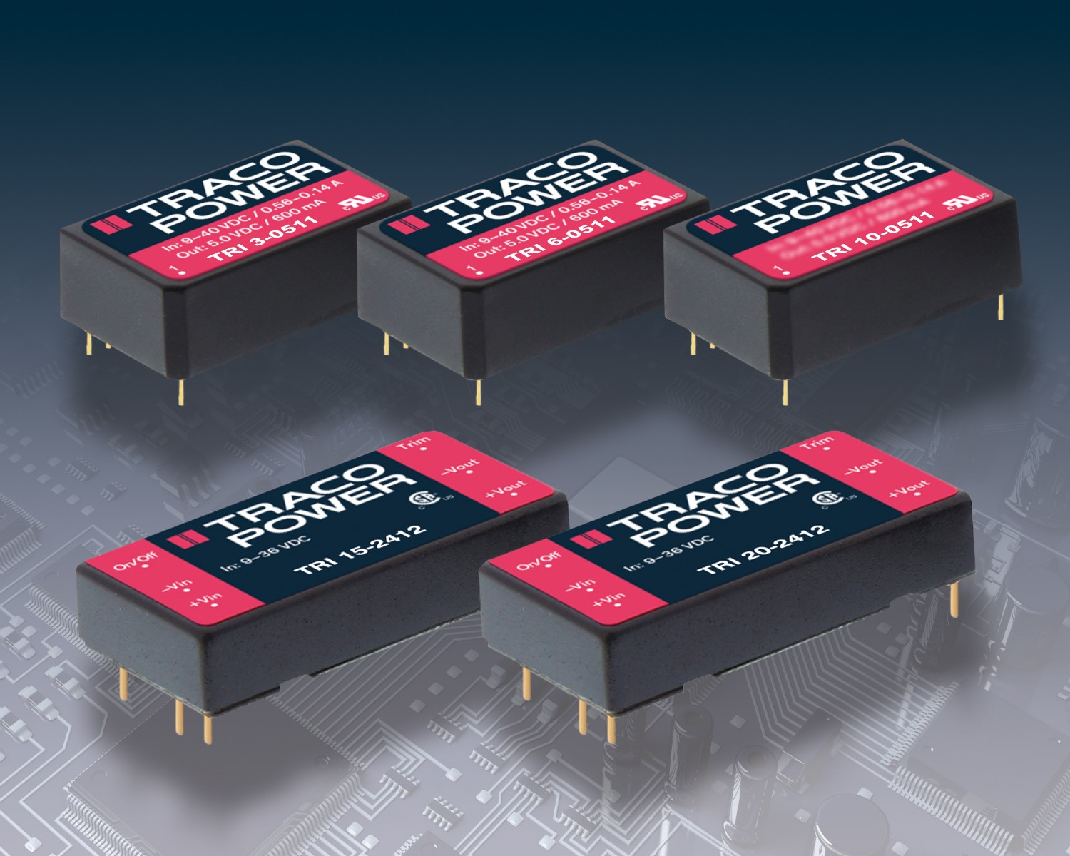 TRACO POWER releases TRI Series of DC/DC converters