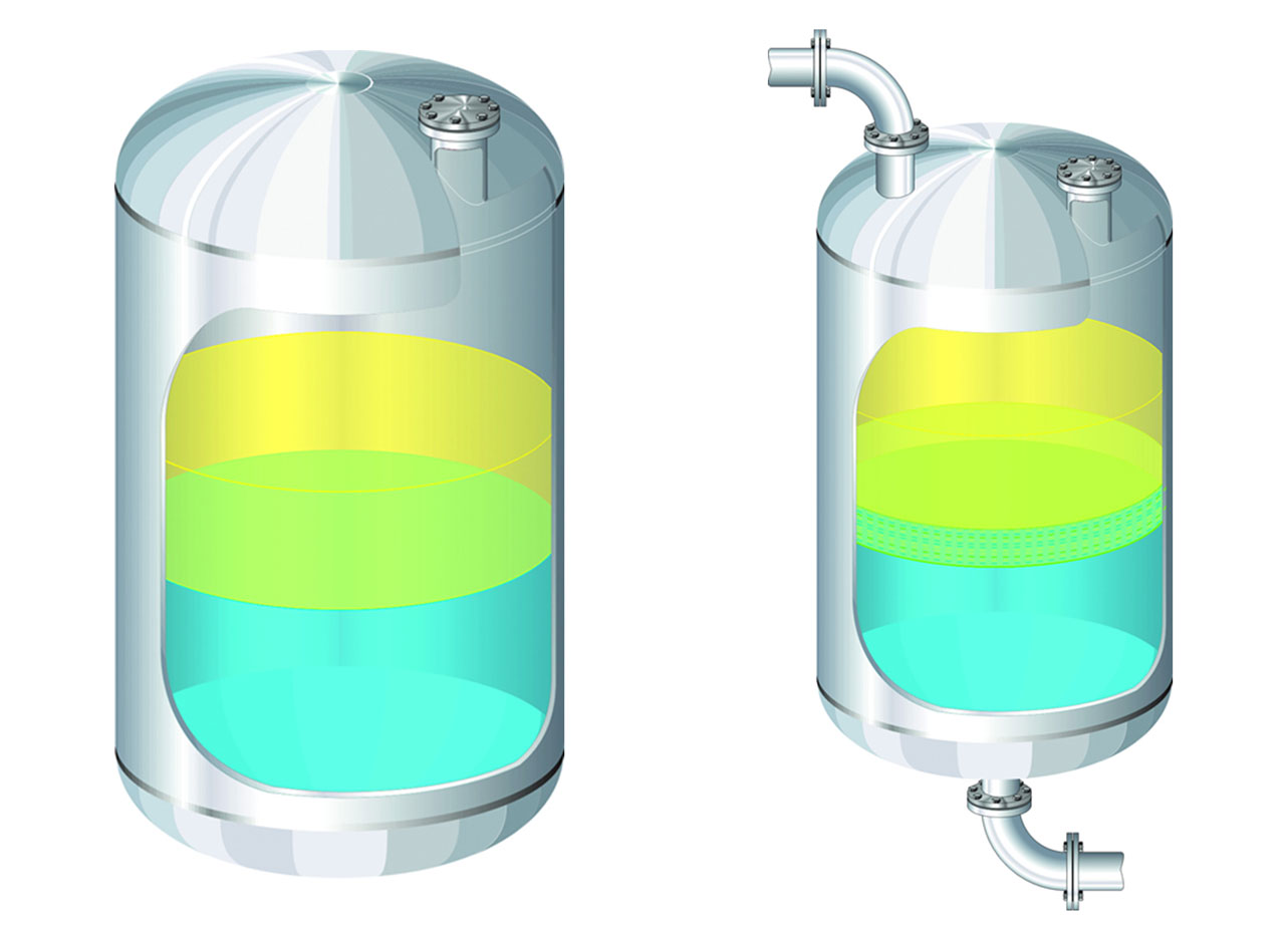 How to Measure the Interface Between Two Liquids in a Tank