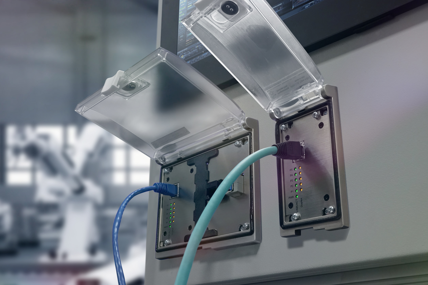 Mencom introduces 5 port Ethernet Switch / Panel Interface Connector ...